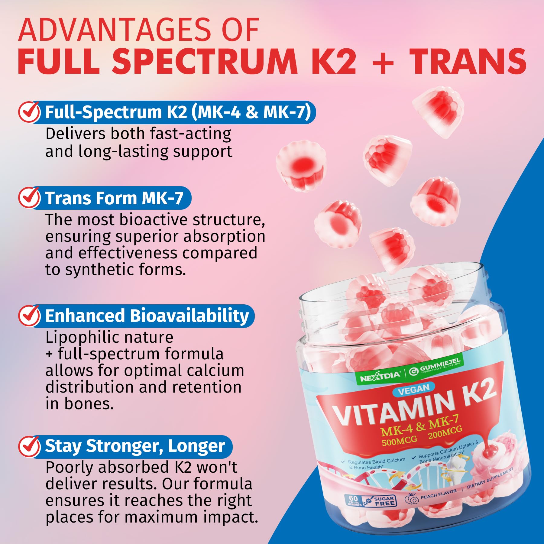 easy to chew vitamin K2 gummies