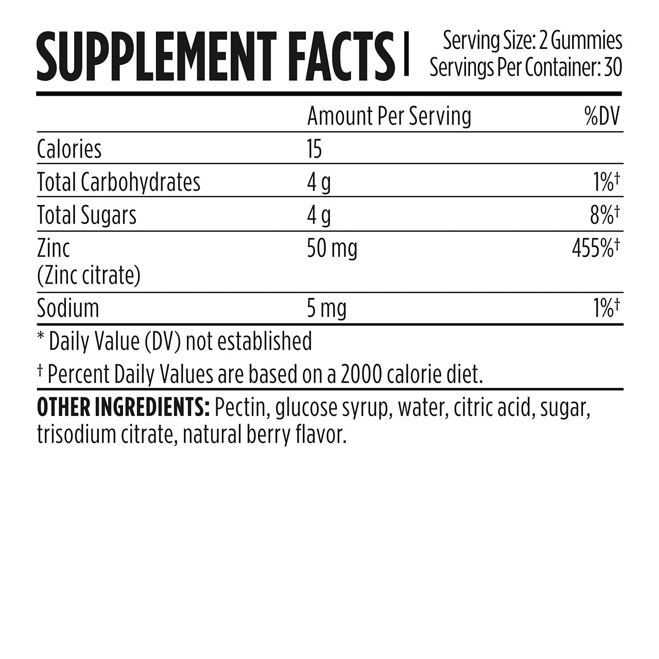 easy to chew zinc gummies