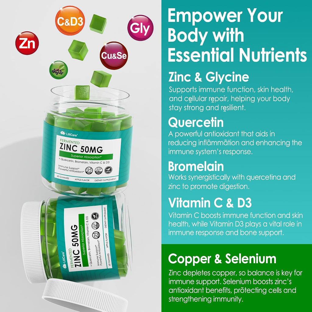 easy to chew zinc gummies