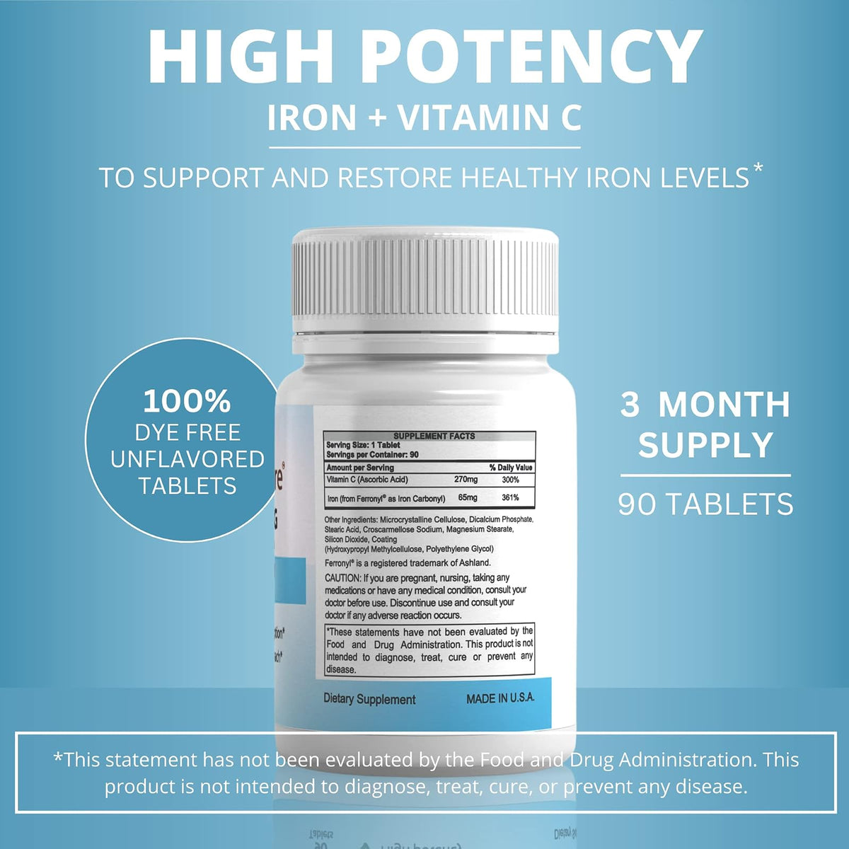 easy to digest carbonyl iron pills