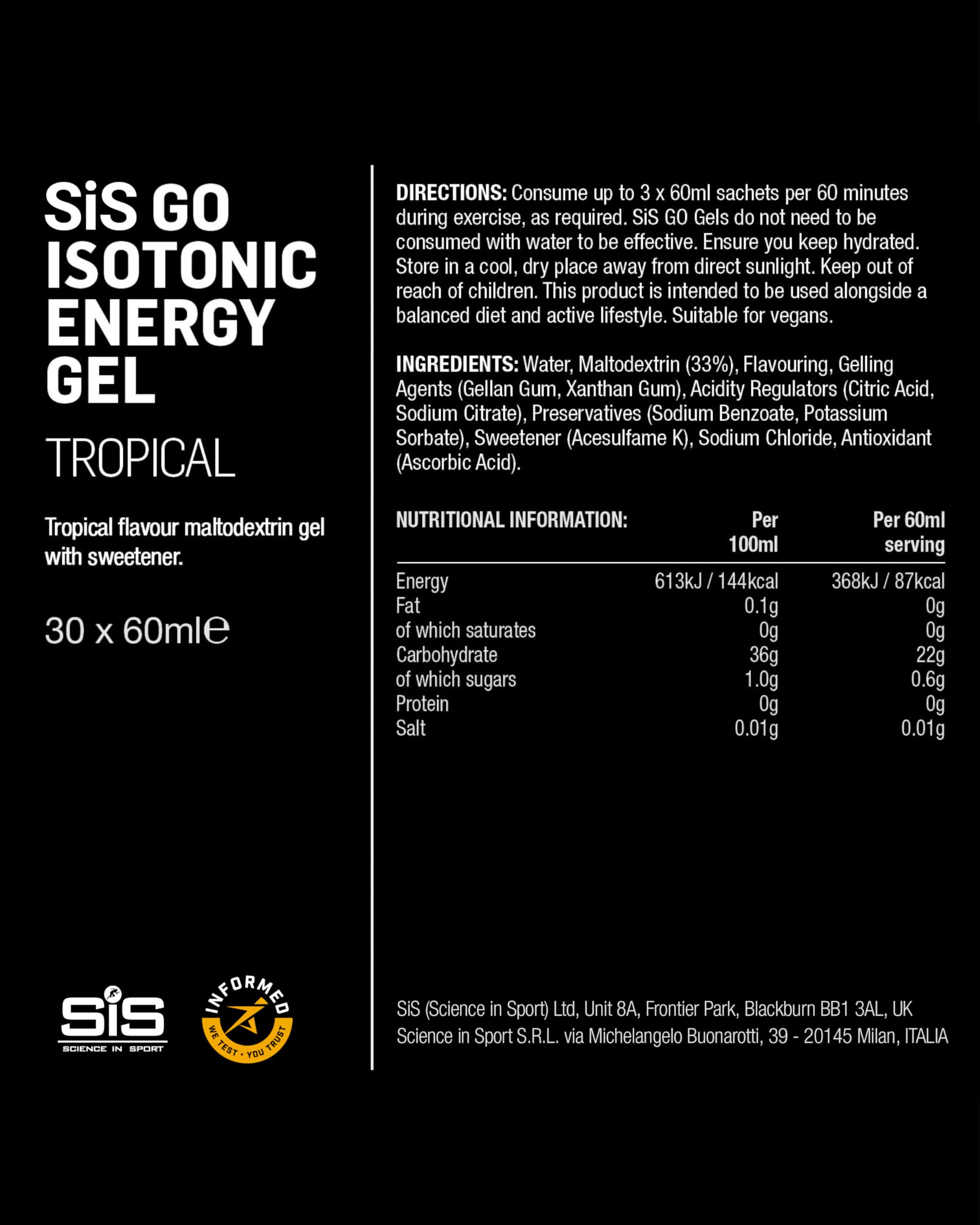 easy-to-digest energy gel formula