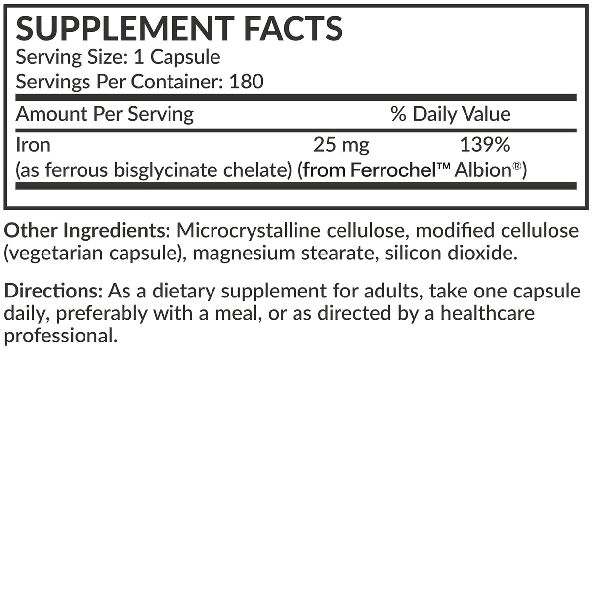 easy to digest iron supplement