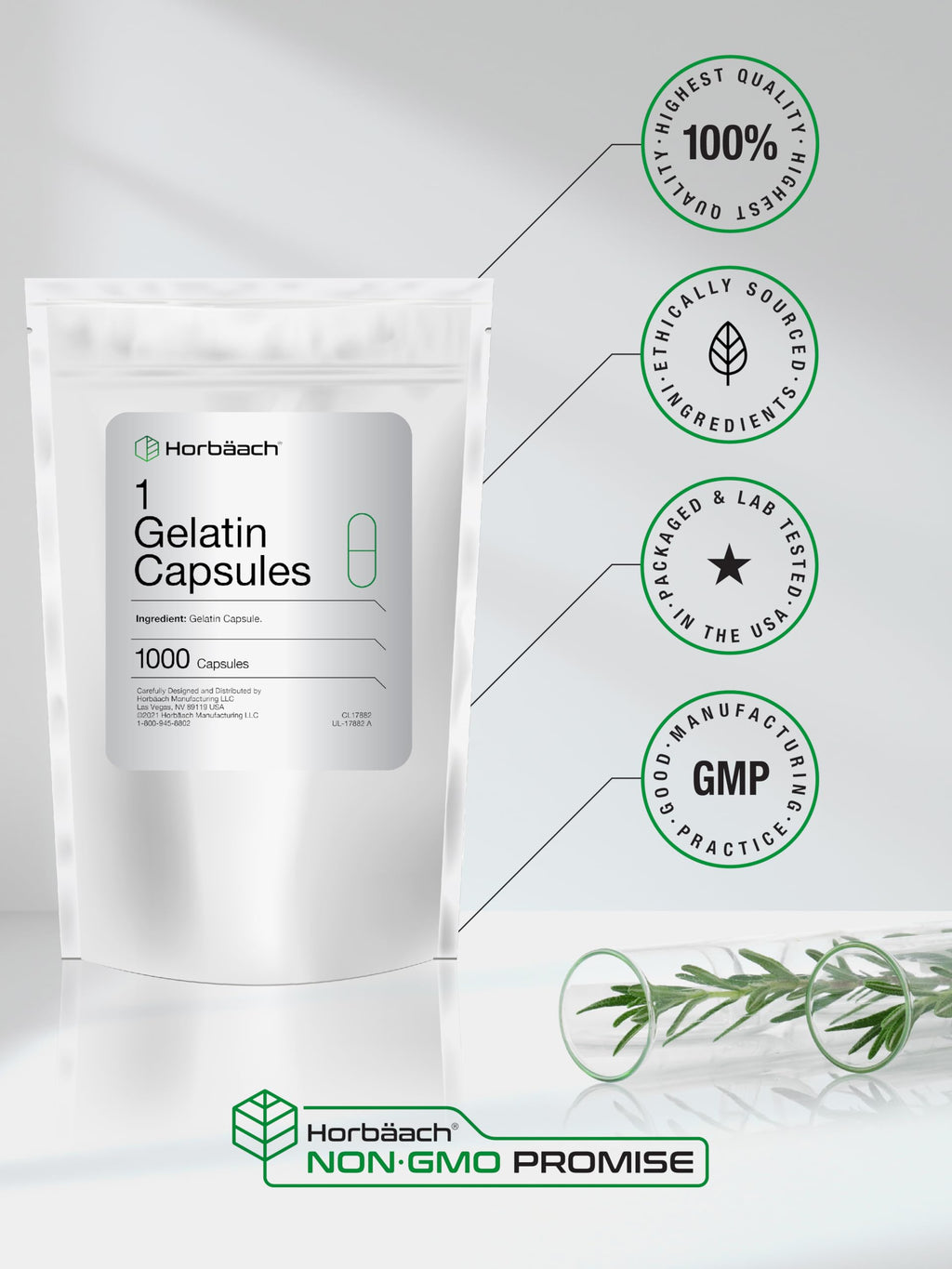 easy-to-fill gelatin capsules for minerals
