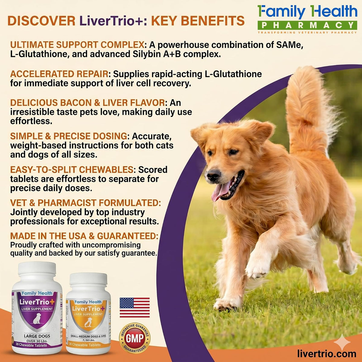 Easy-to-give chewable liver supplements