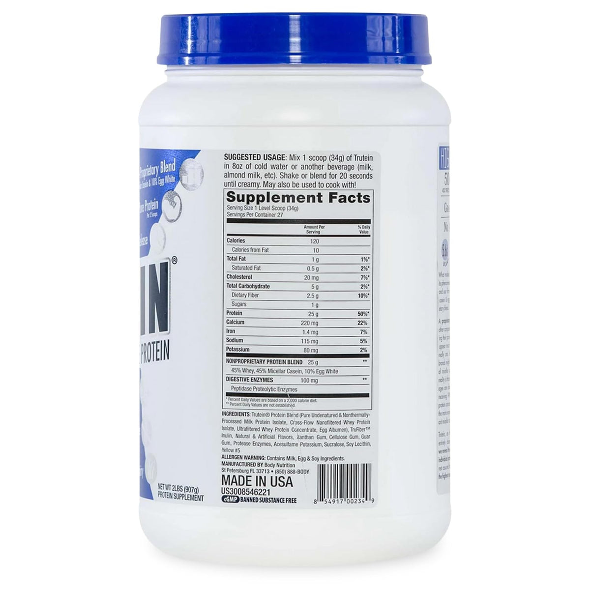 easy-to-mix banana cream protein powder