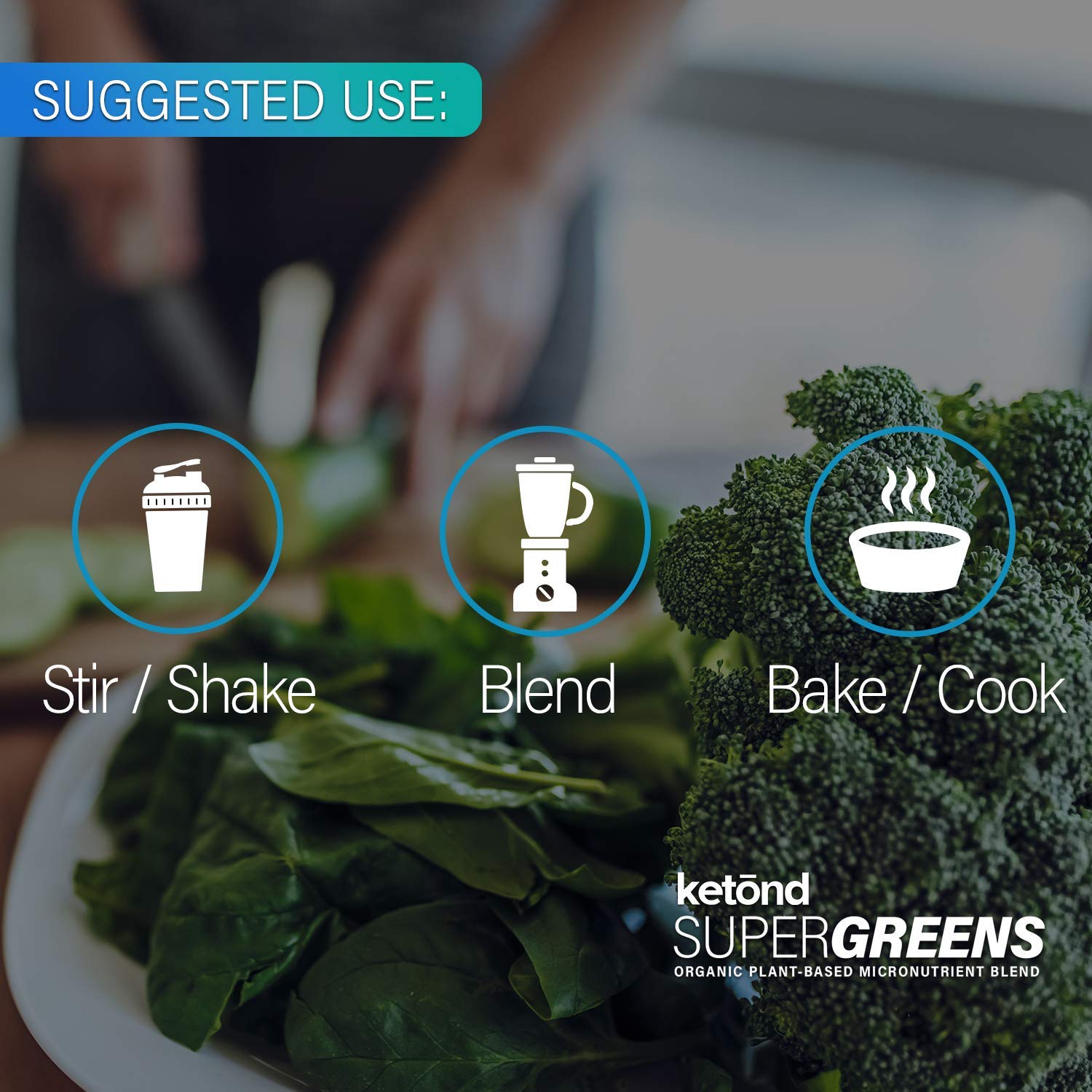 easy-to-mix blended greens powder
