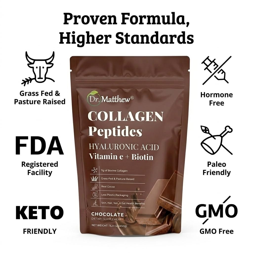 easy-to-mix chocolate collagen powder