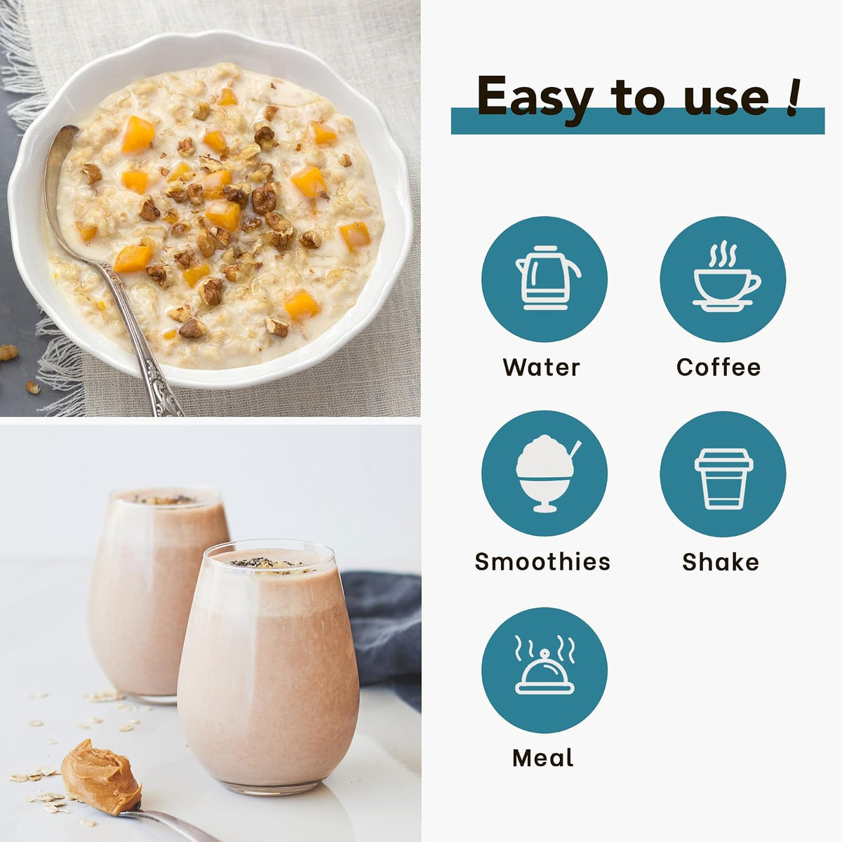 Easy to mix collagen protein
