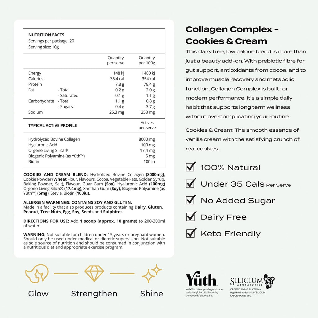 Easy-to-mix Cookies & Cream collagen