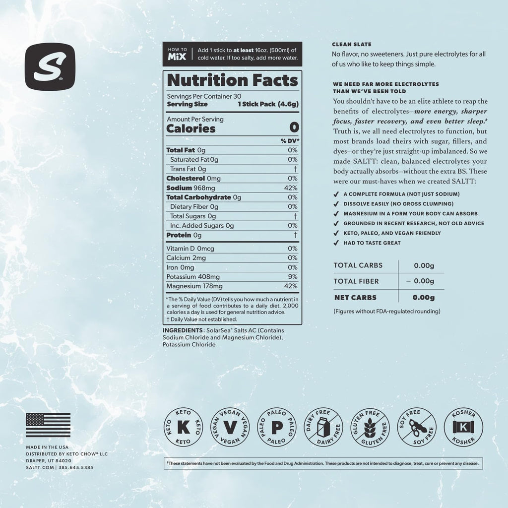 Easy-to-mix electrolyte packets for energy