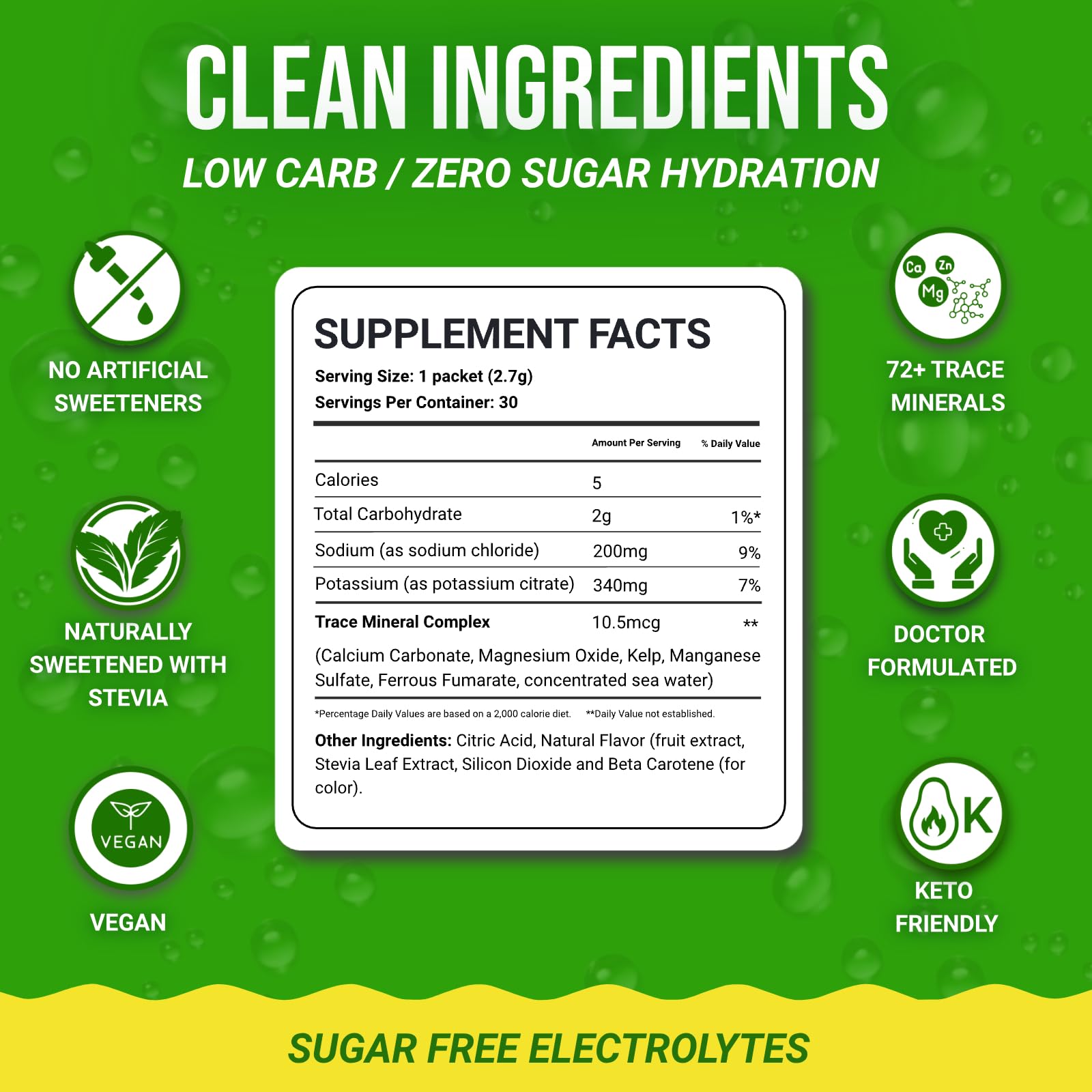 easy-to-mix electrolyte powder for convenience