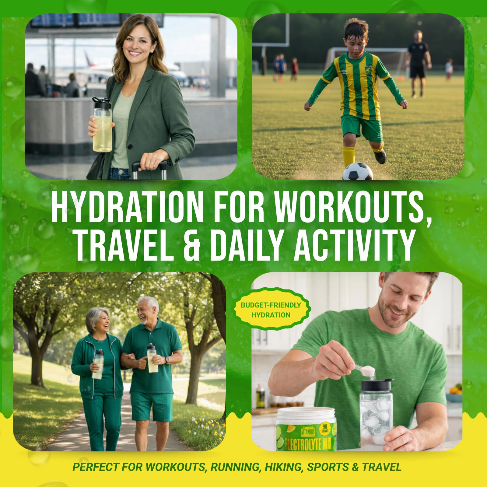 easy-to-mix electrolyte powder for daily use