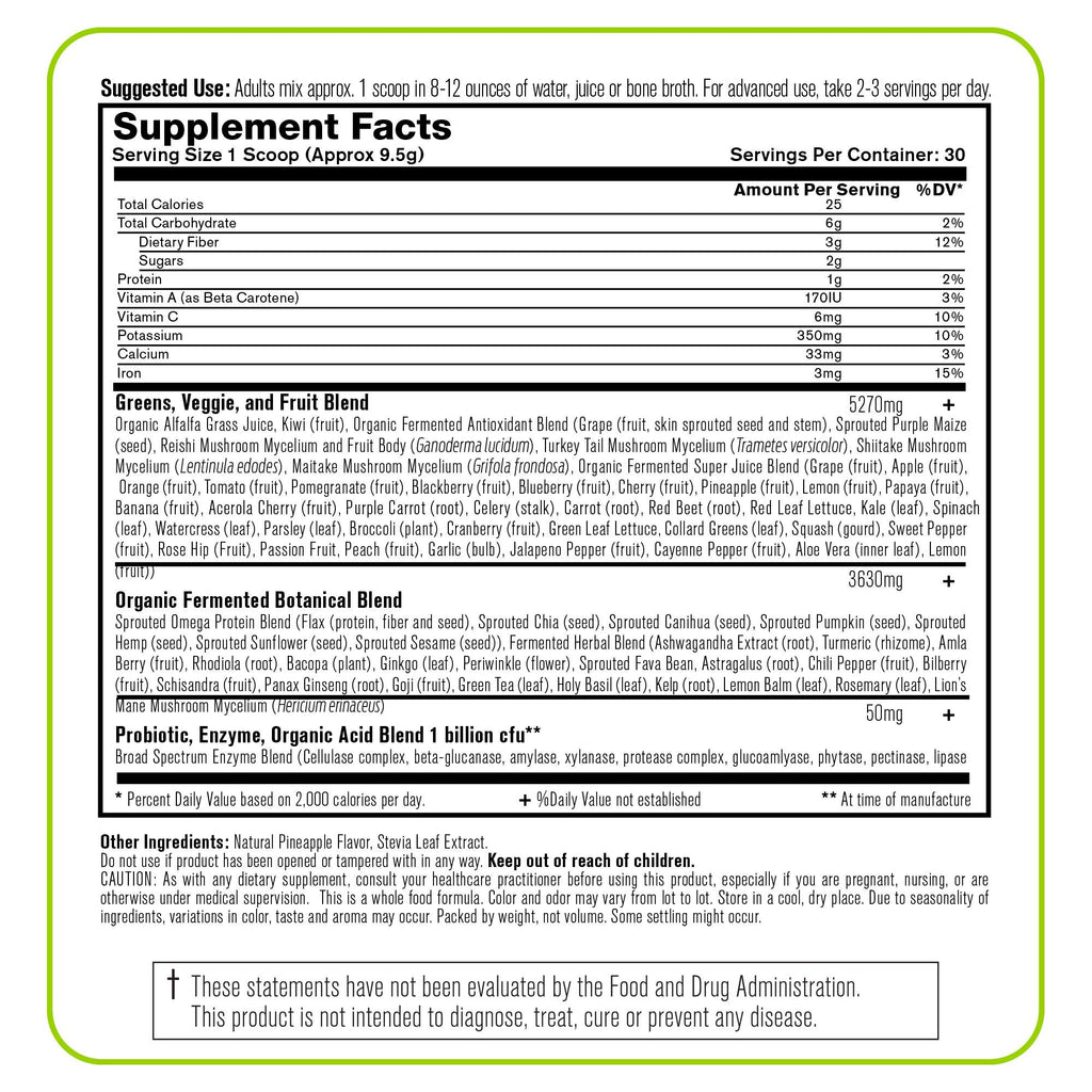 easy-to-mix green superfood powder