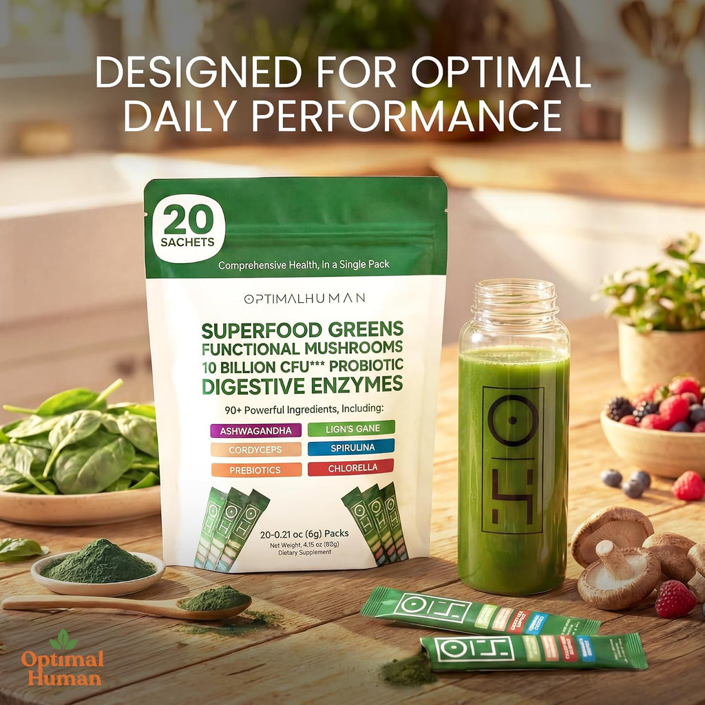 easy-to-mix greens powder supplement