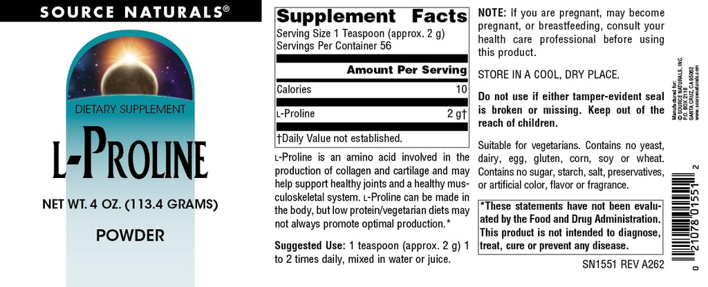 Easy-to-mix L-Proline supplement