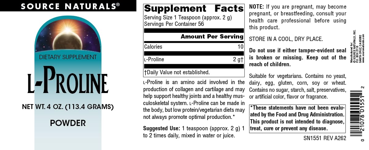 Easy-to-mix L-Proline supplement