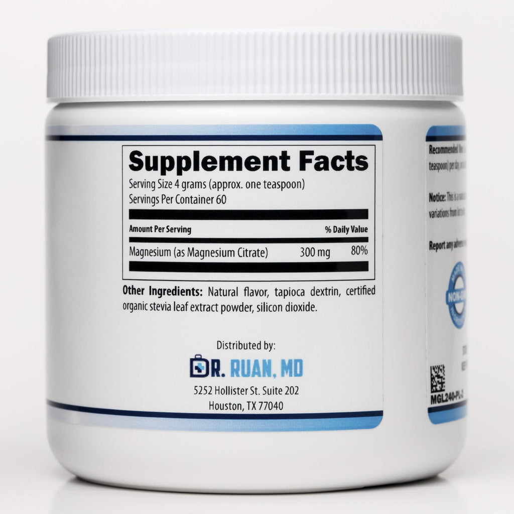 easy-to-mix magnesium citrate formula