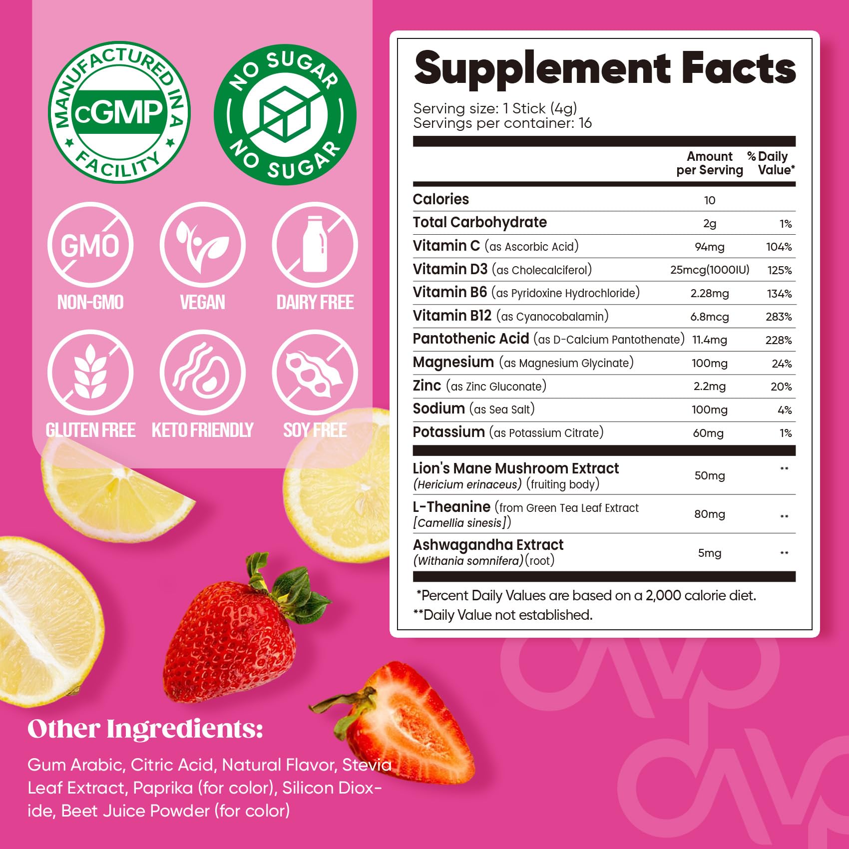 easy-to-mix magnesium drink powder