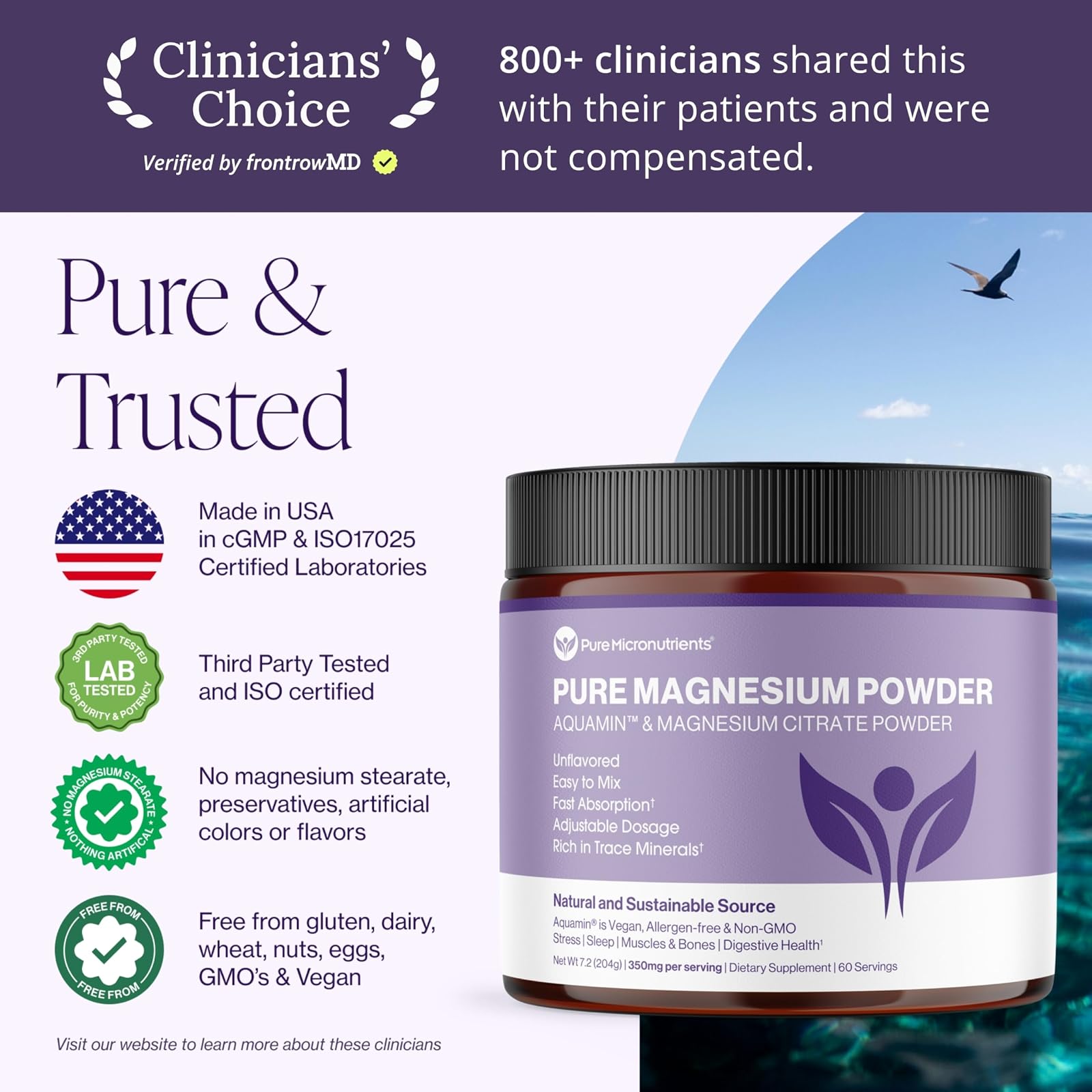 easy-to-mix magnesium powder for daily use
