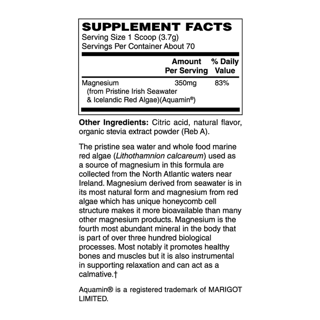 easy-to-mix magnesium powder formula