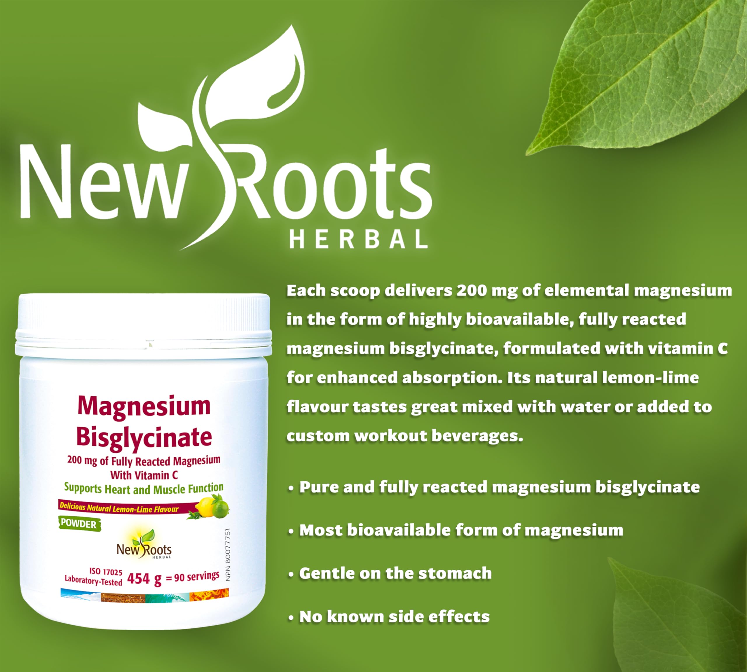 Easy-to-mix magnesium powder supplement
