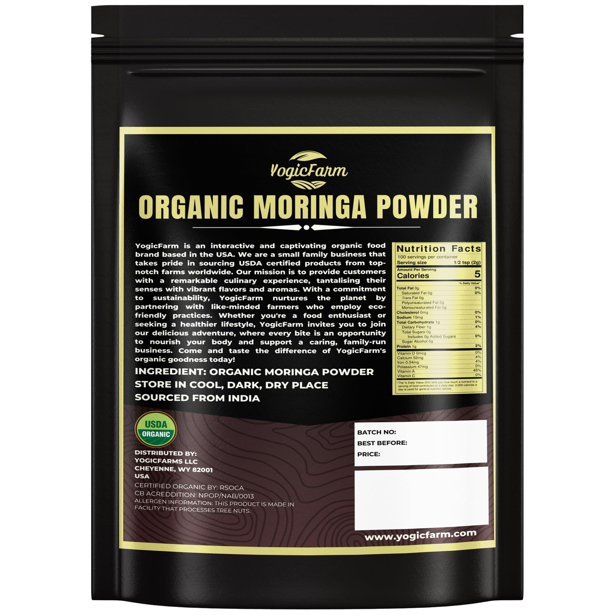 easy to mix moringa leaf powder