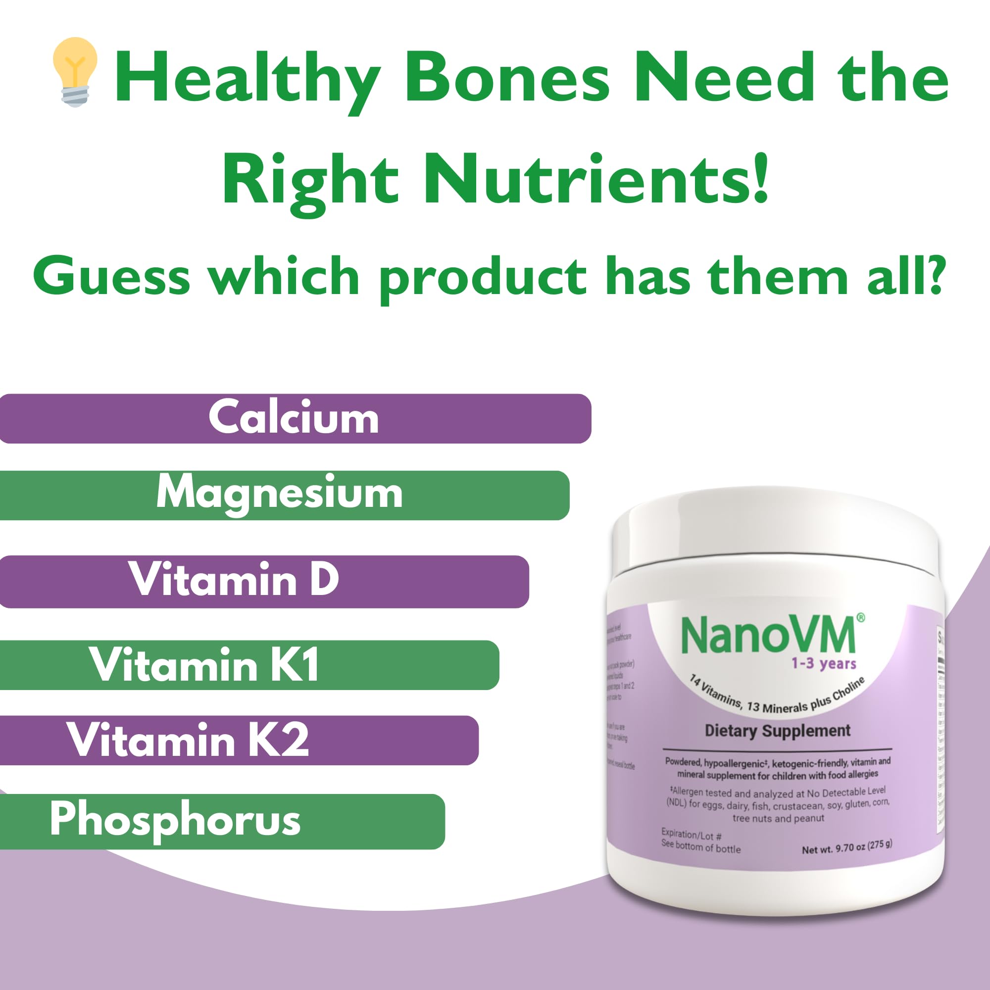 easy-to-mix multivitamin powder for kids
