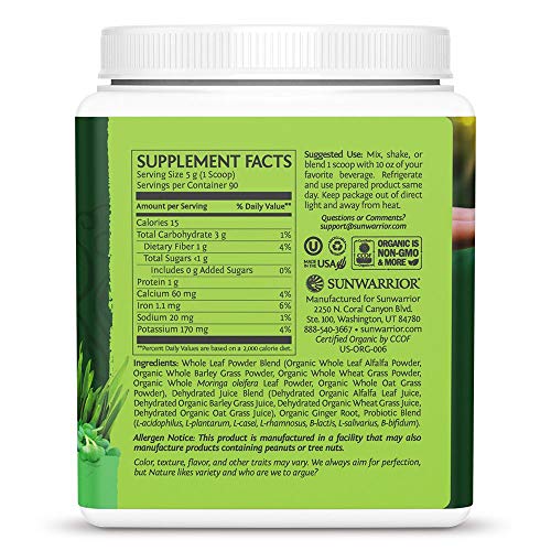 Easy to mix organic greens powder