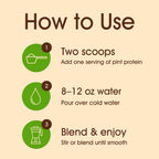 easy-to-mix organic protein powder