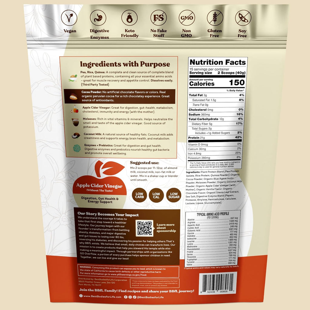 easy to mix plant protein drink