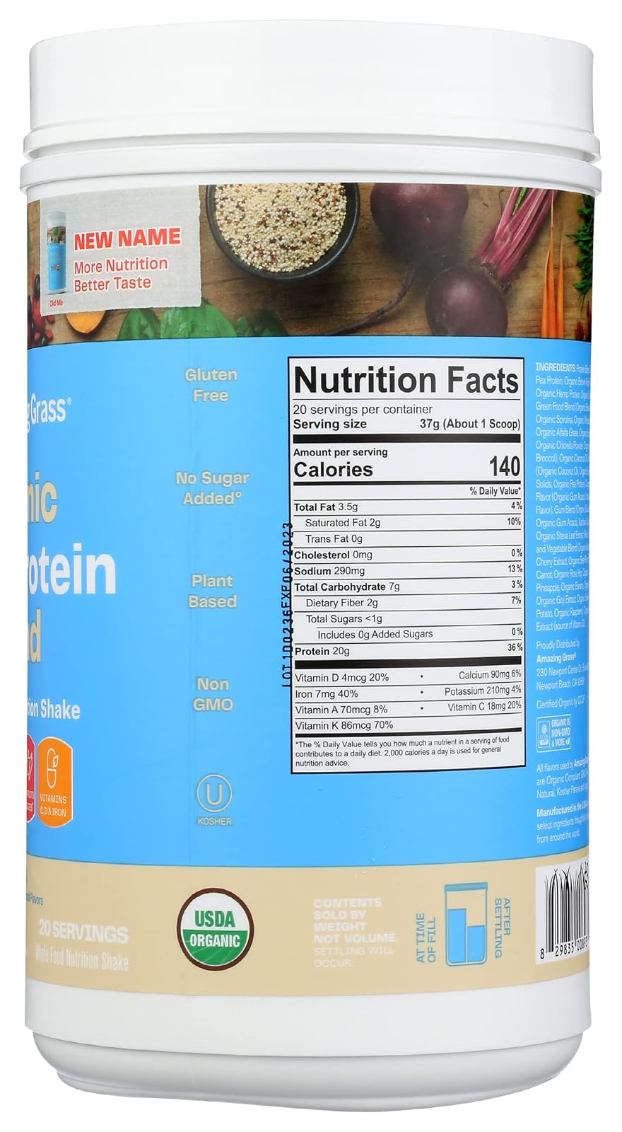 easy to mix plant protein powder