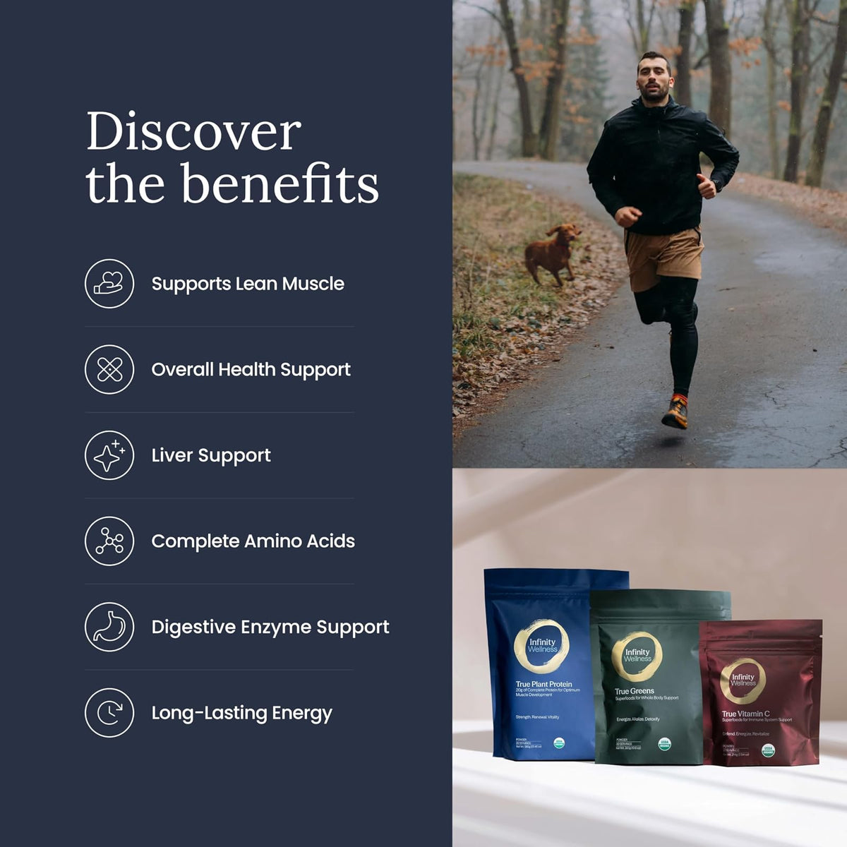easy-to-mix plant protein powder