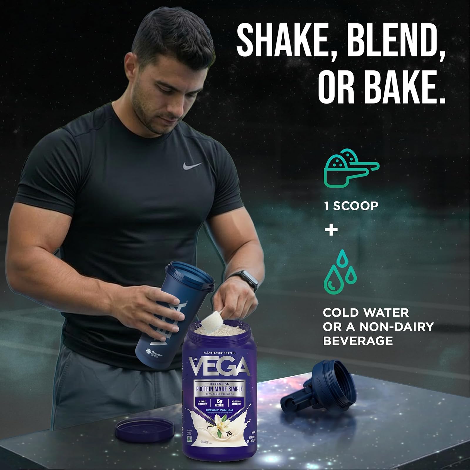 easy to mix plant protein powder