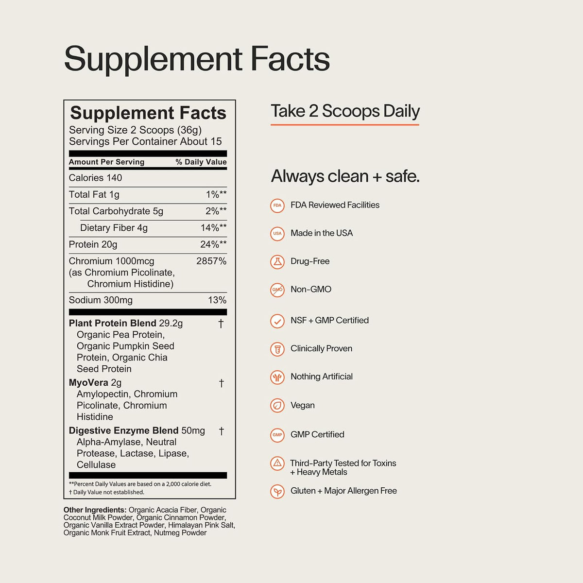 easy to mix plant protein powder