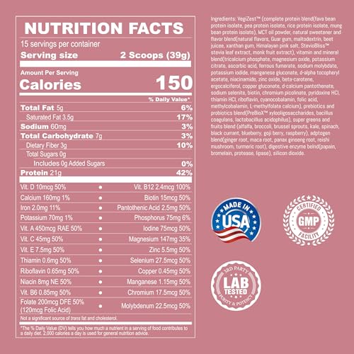easy to mix plant protein supplement