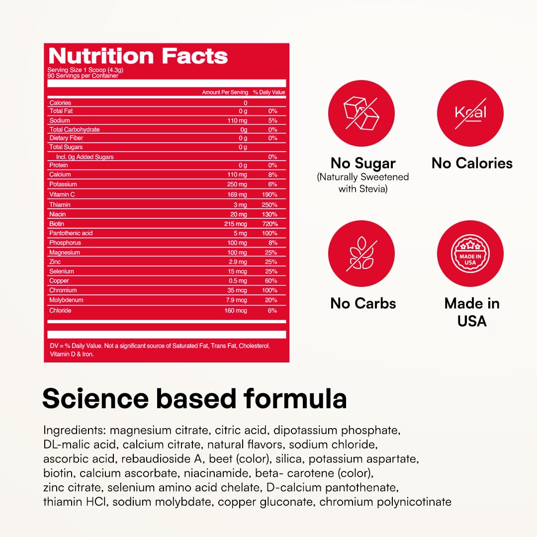 easy-to-mix potassium drink powder