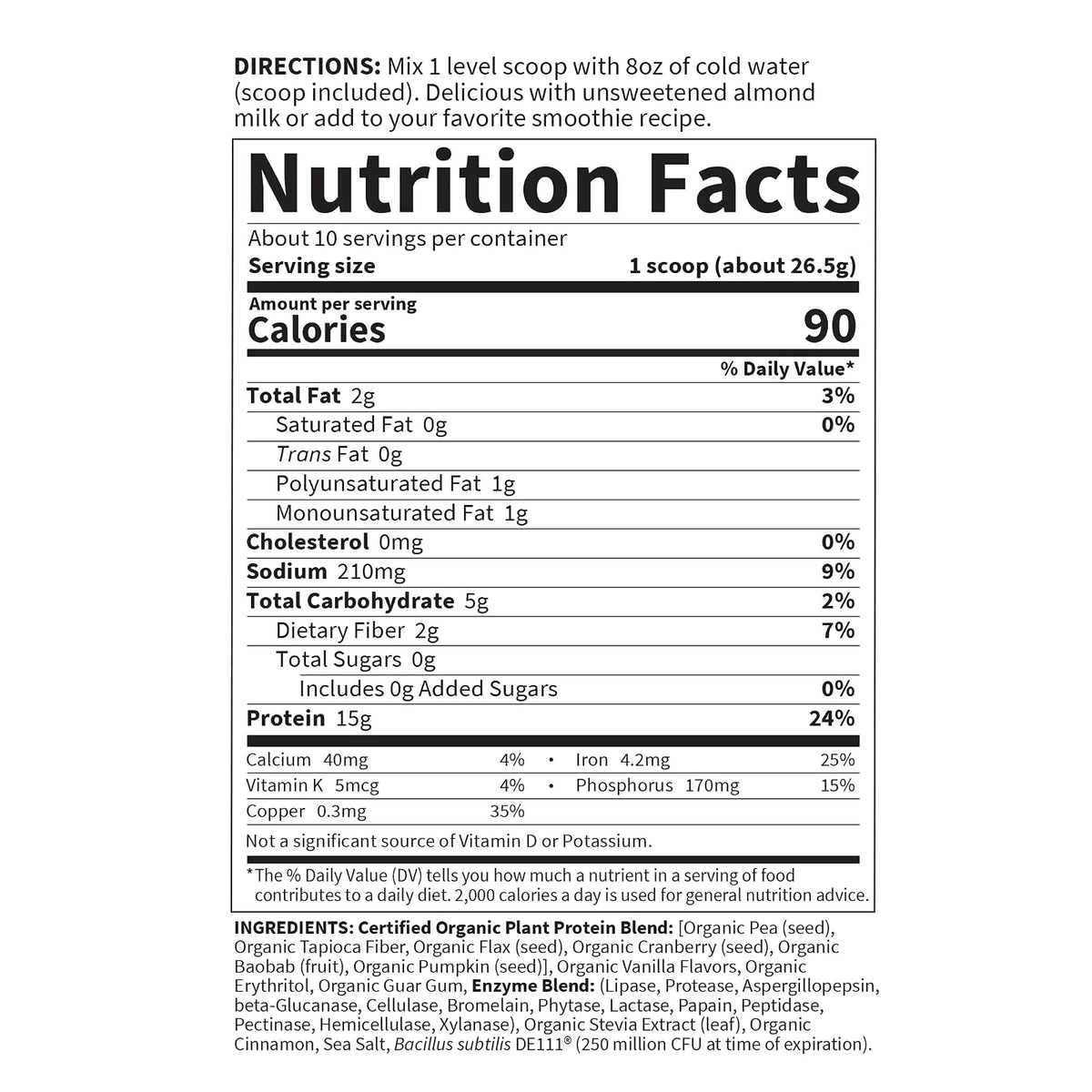 easy-to-mix protein powder