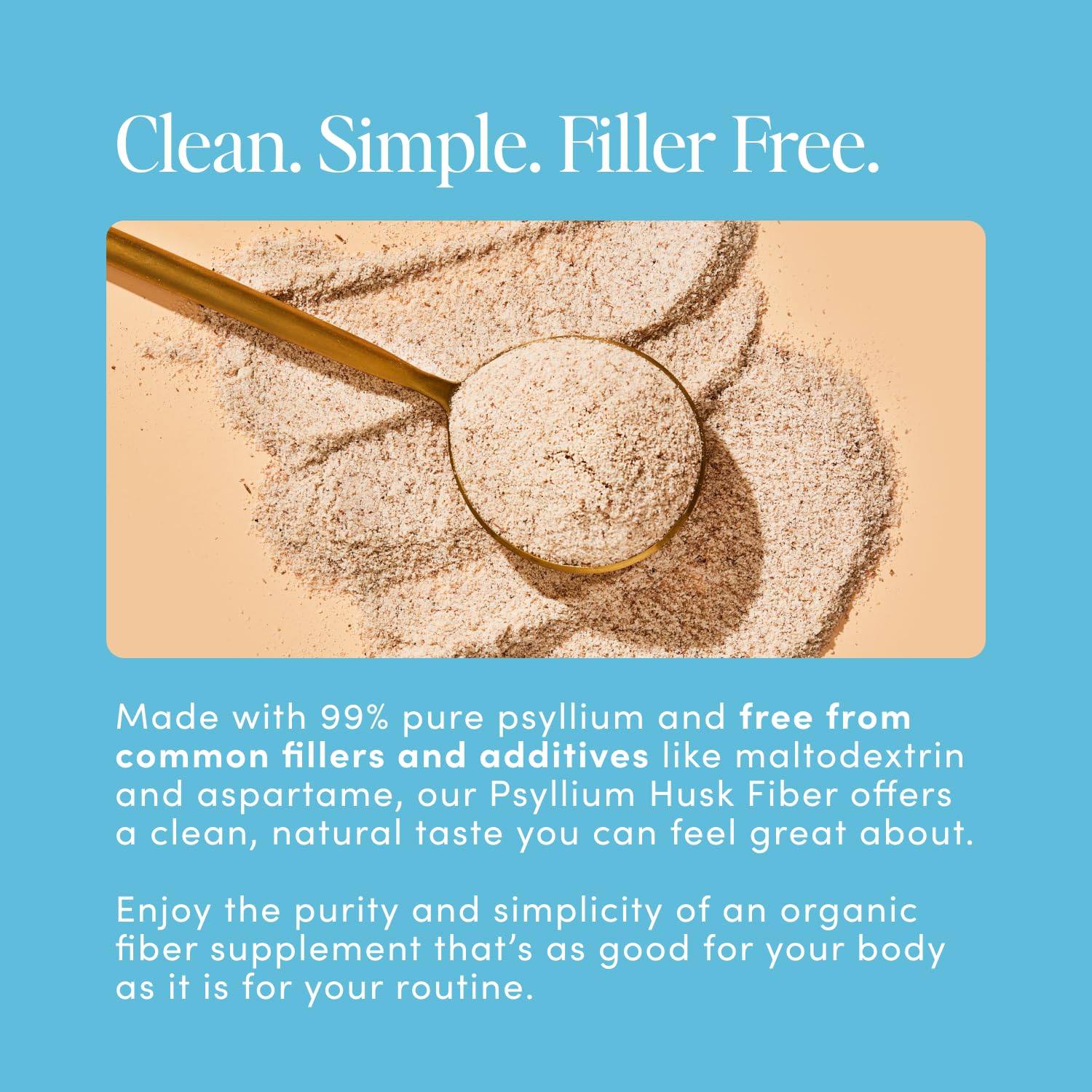 Easy-to-mix psyllium fiber powder