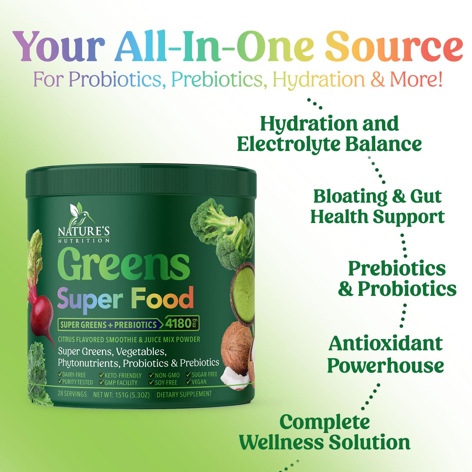 easy-to-mix spirulina juice powder