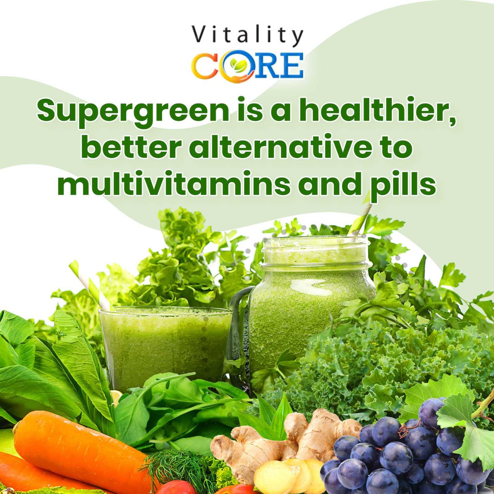 easy-to-mix spirulina smoothie powder