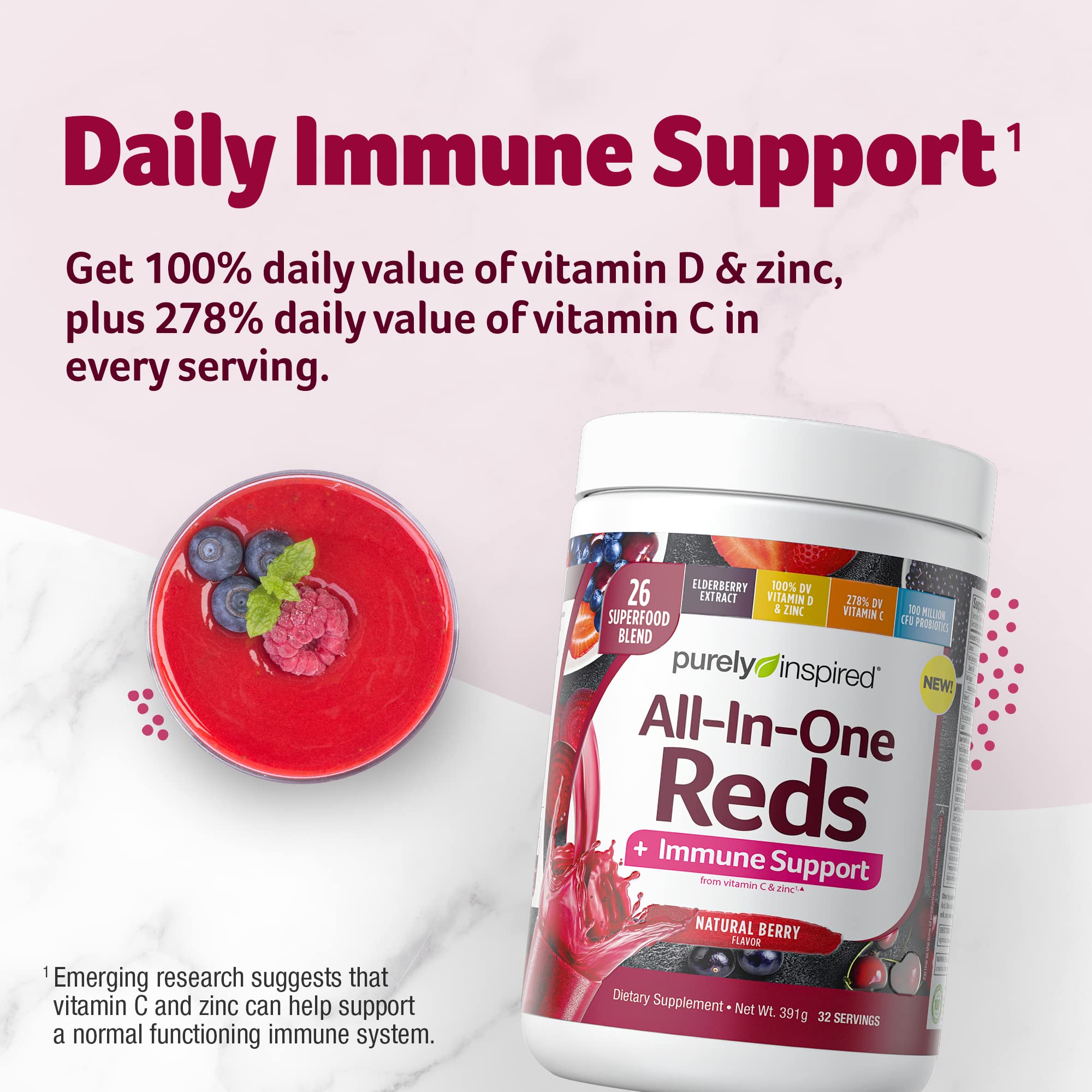 easy-to-mix superfood powder for smoothies