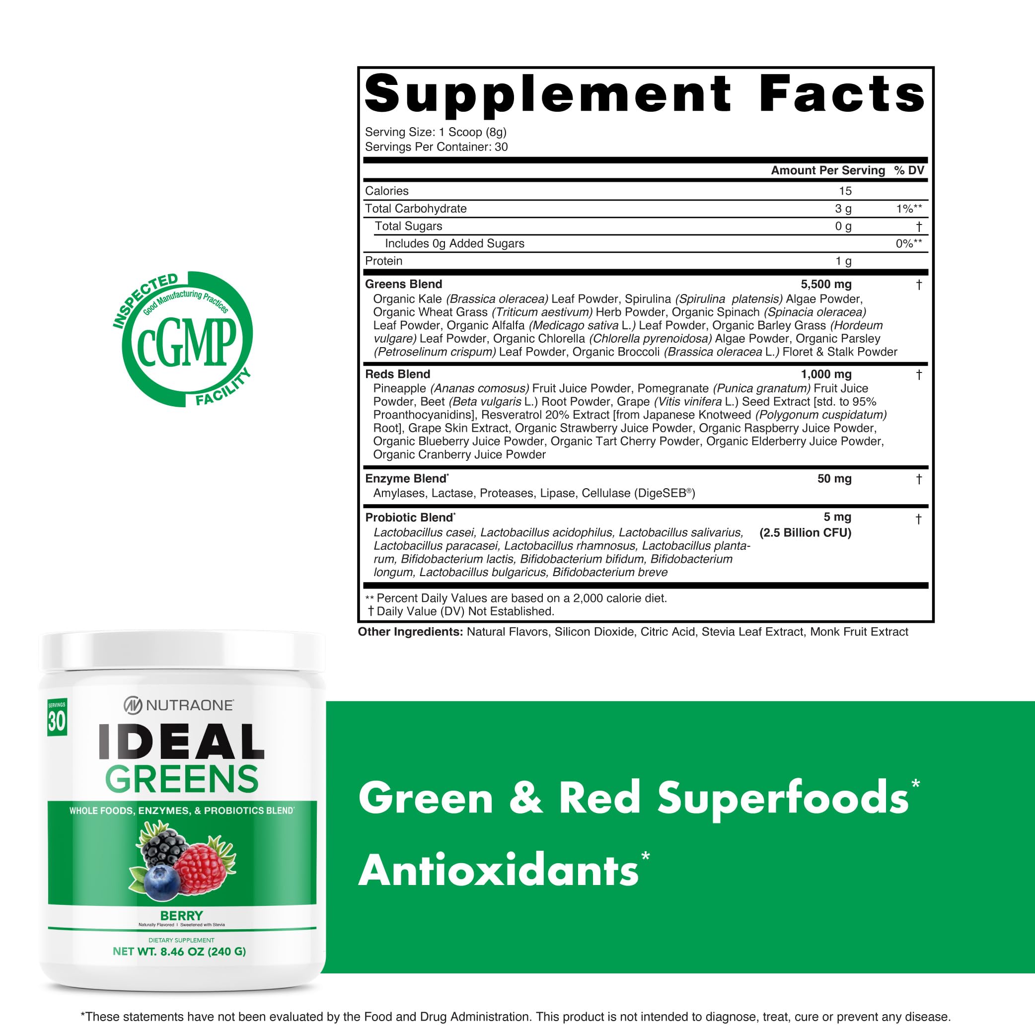 easy-to-mix superfood powder supplement
