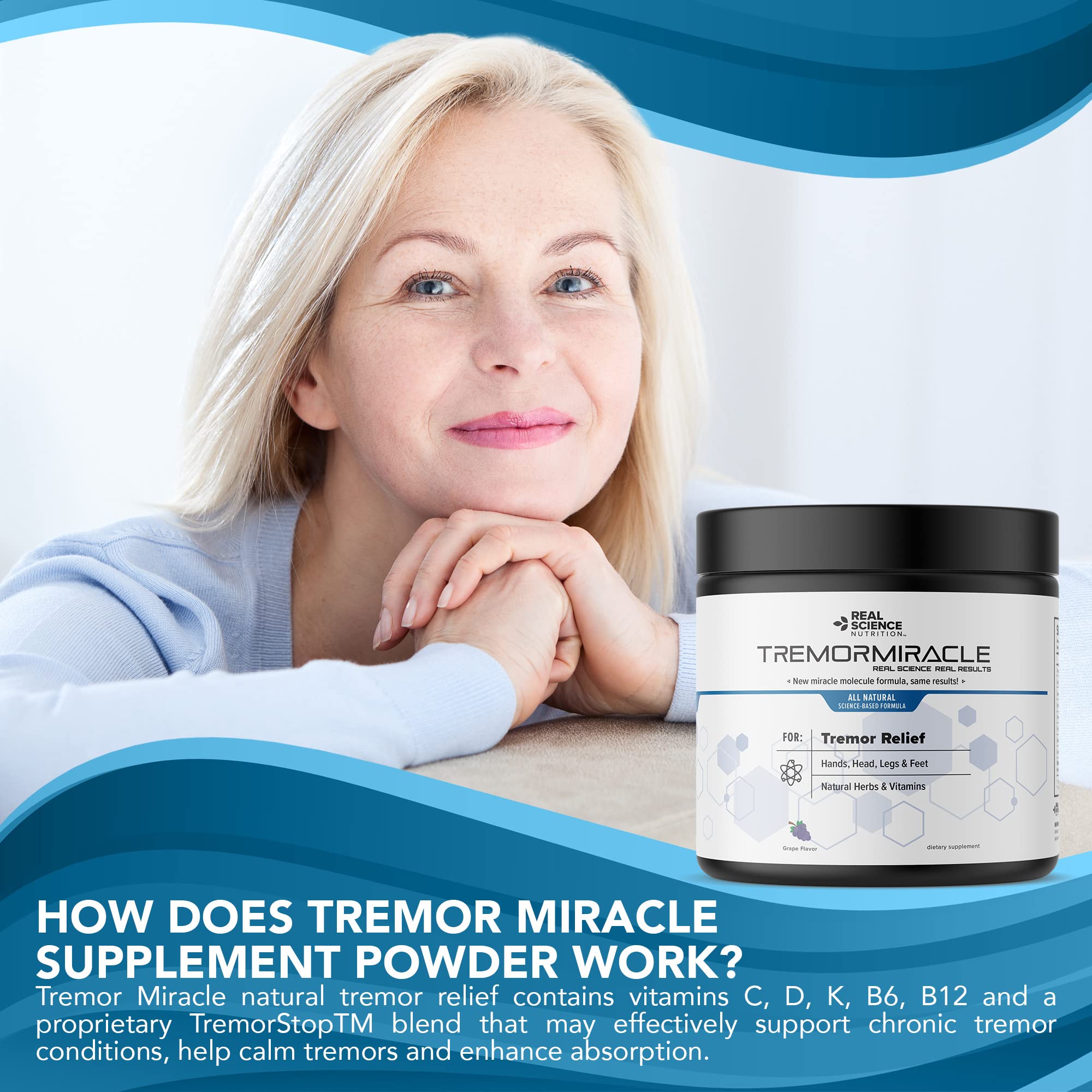 easy-to-mix tremor supplement powder