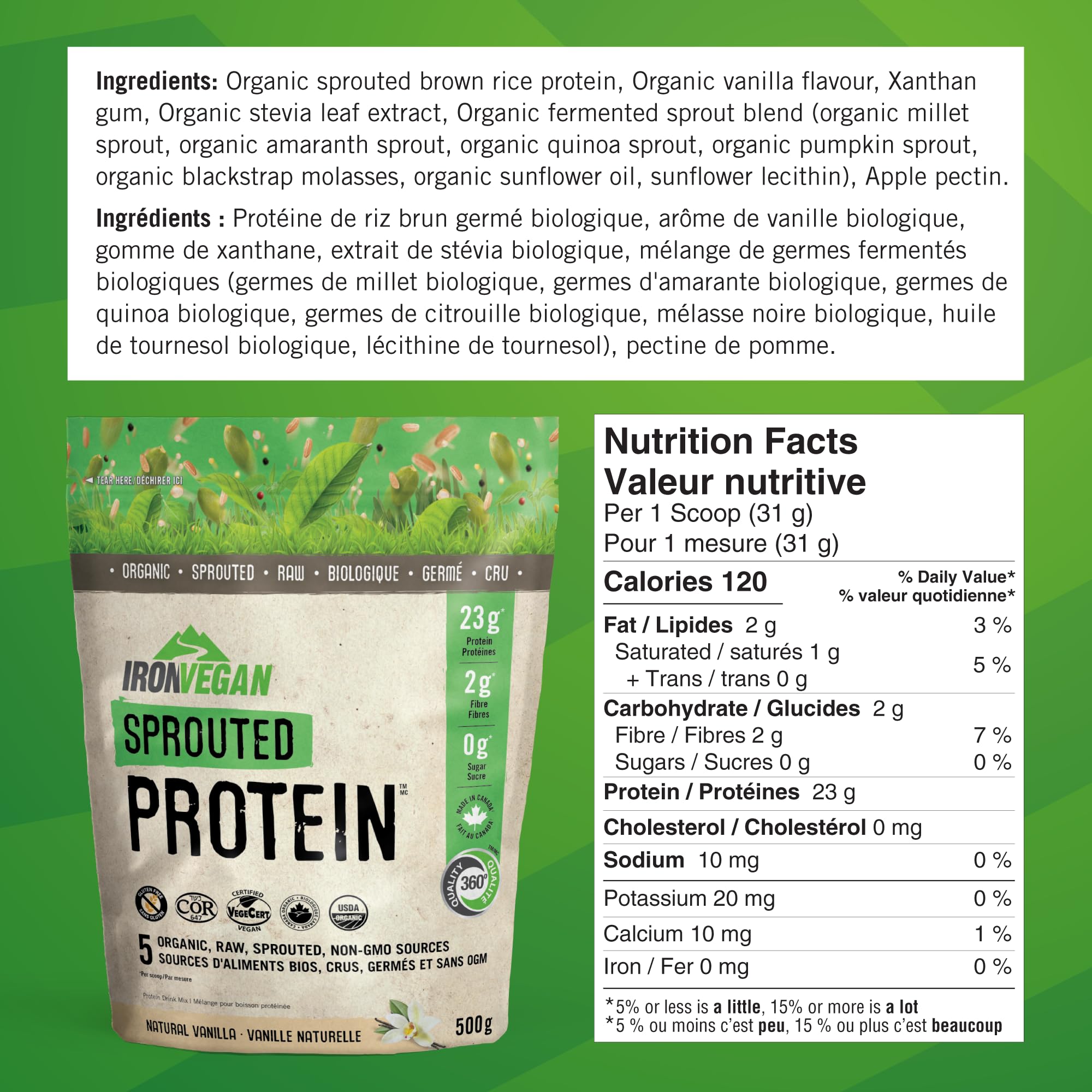 easy-to-mix vanilla protein powder
