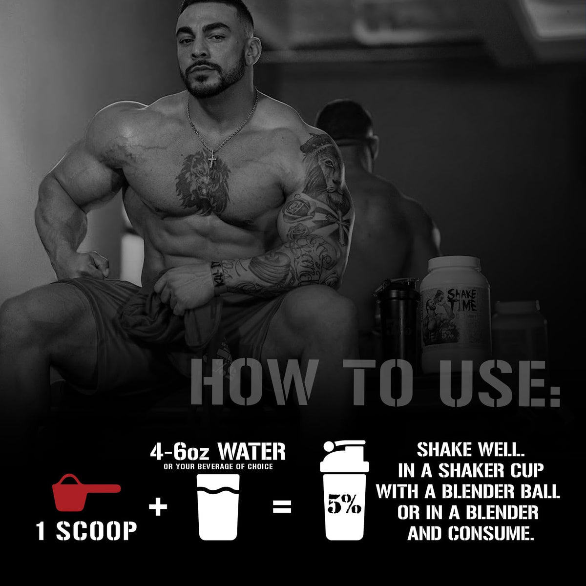 Easy-to-mix whey protein for smoothies