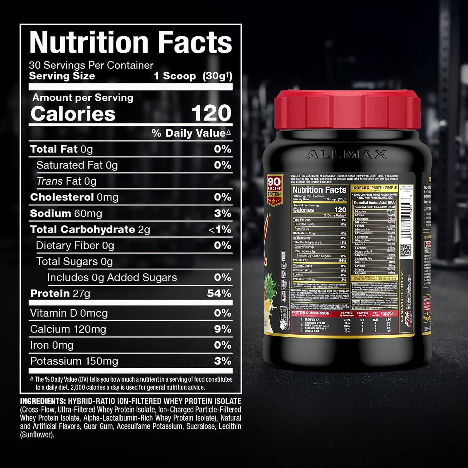 easy-to-mix whey protein isolate