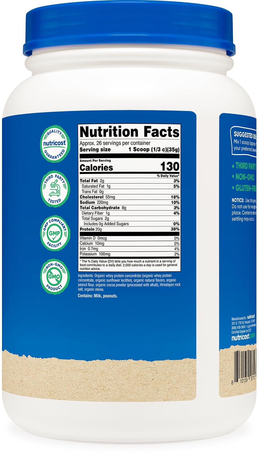 easy-to-mix whey protein supplement