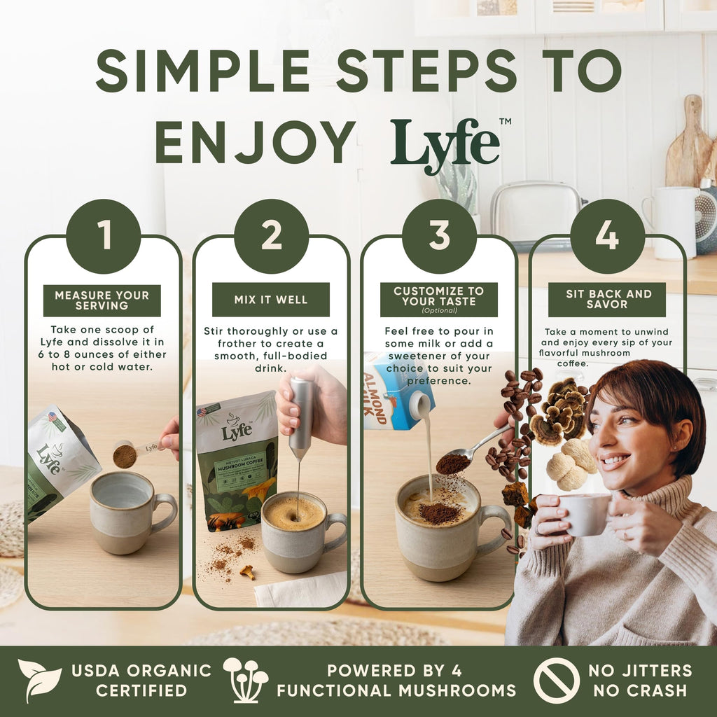 easy to prepare mushroom coffee mix