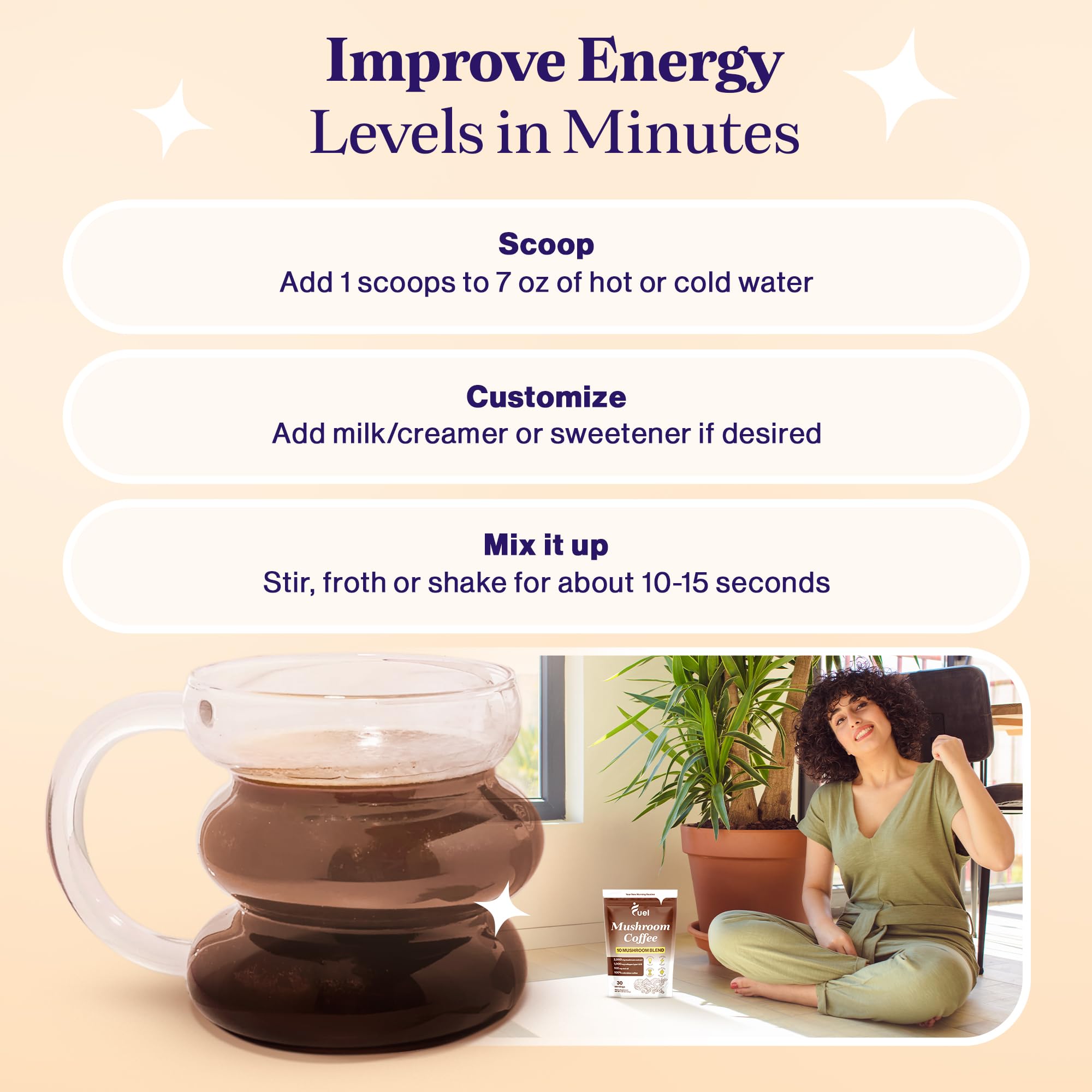easy to prepare mushroom coffee