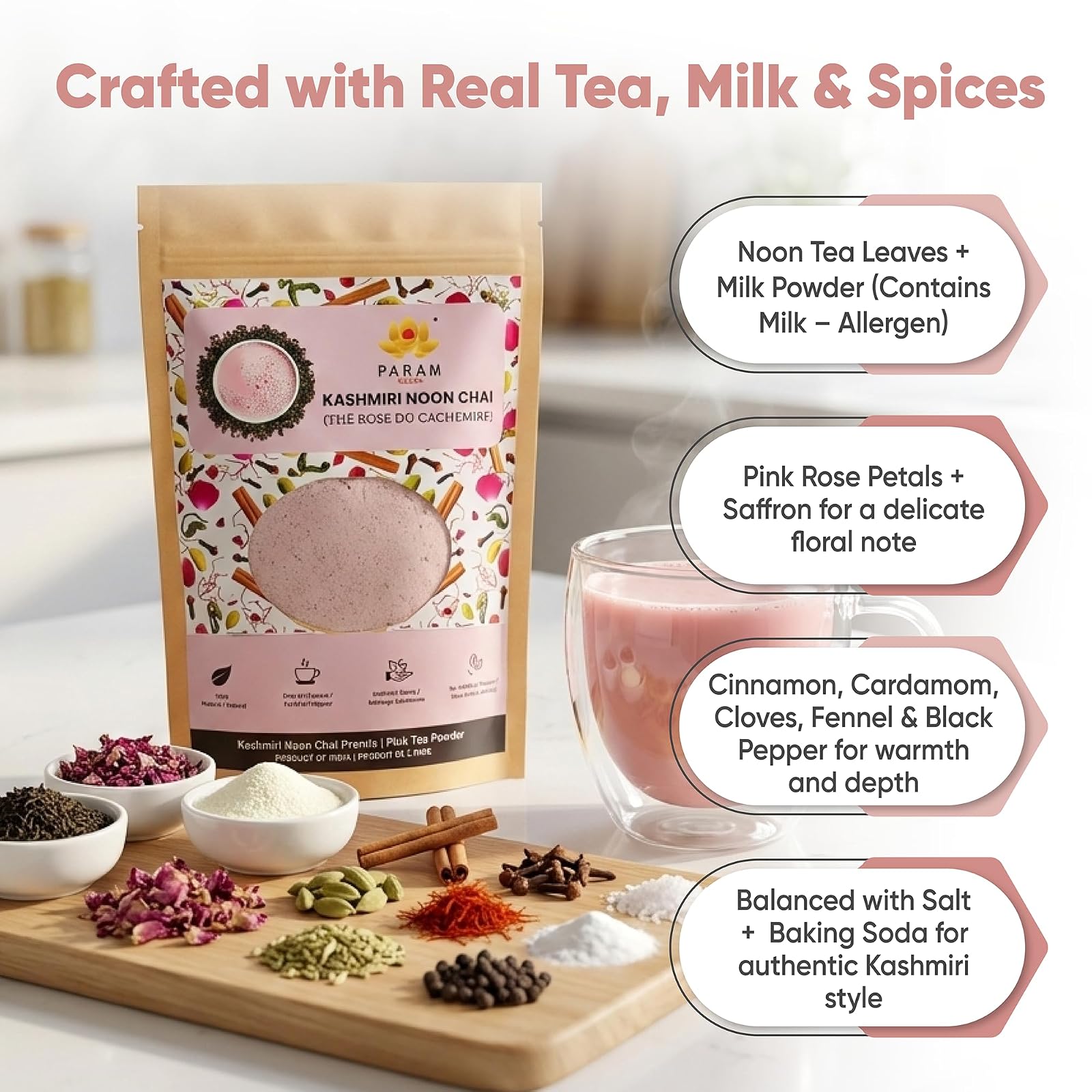 easy to prepare noon chai